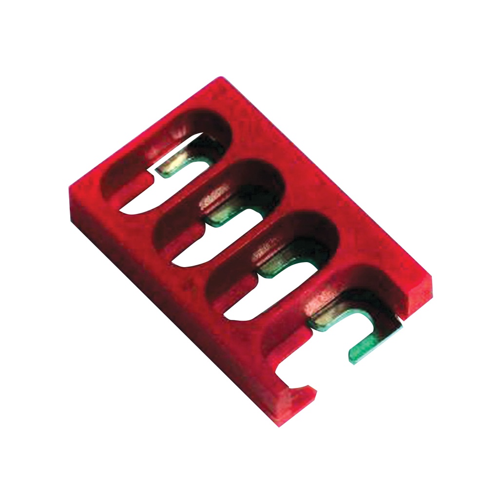 Short Circuit Jumper, 3-position for SCB.4 Terminal Blocks, Red | SourceASI